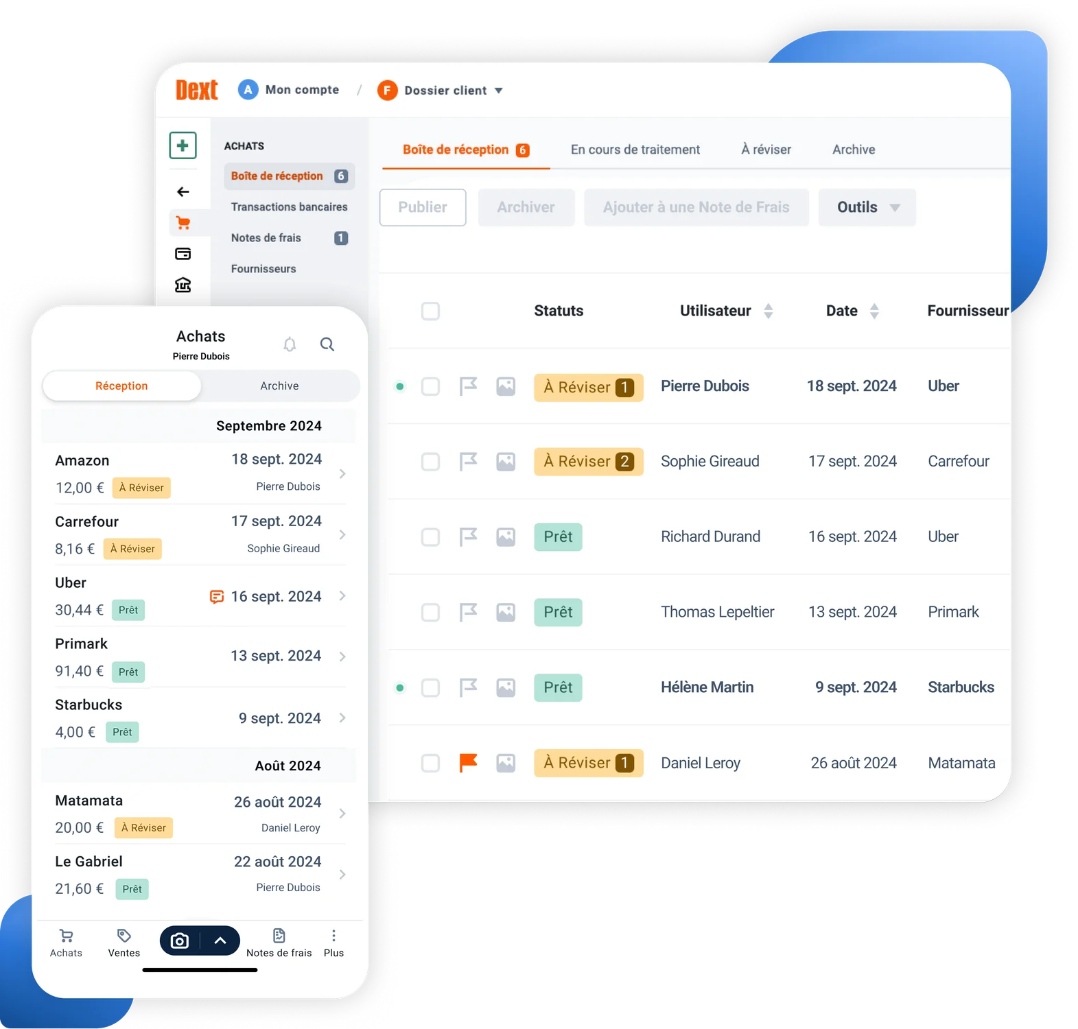 Logiciel de saisie comptable 100 % automatique | Dext