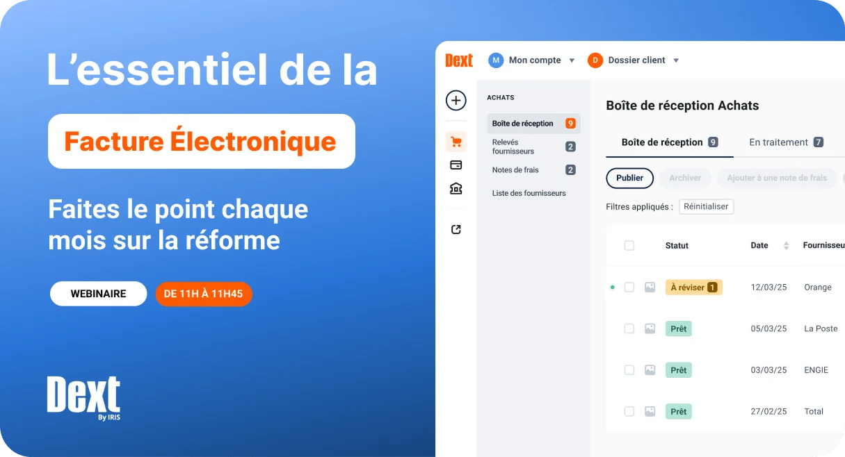 Logiciel de facturation électronique | Anticipez la Réforme 2026 avec Dext | Dext